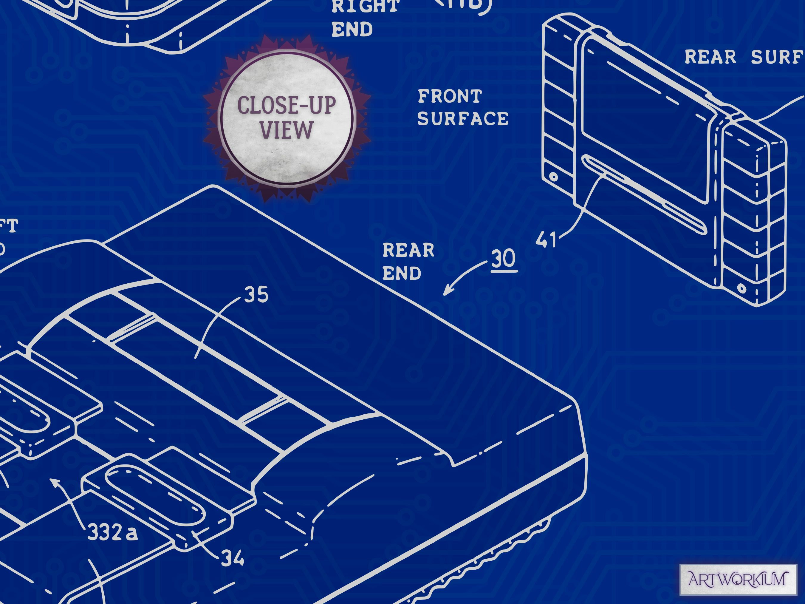 Retro Video Games Console Set of 6 Patent Prints [vol. 1 - Blueprint ...