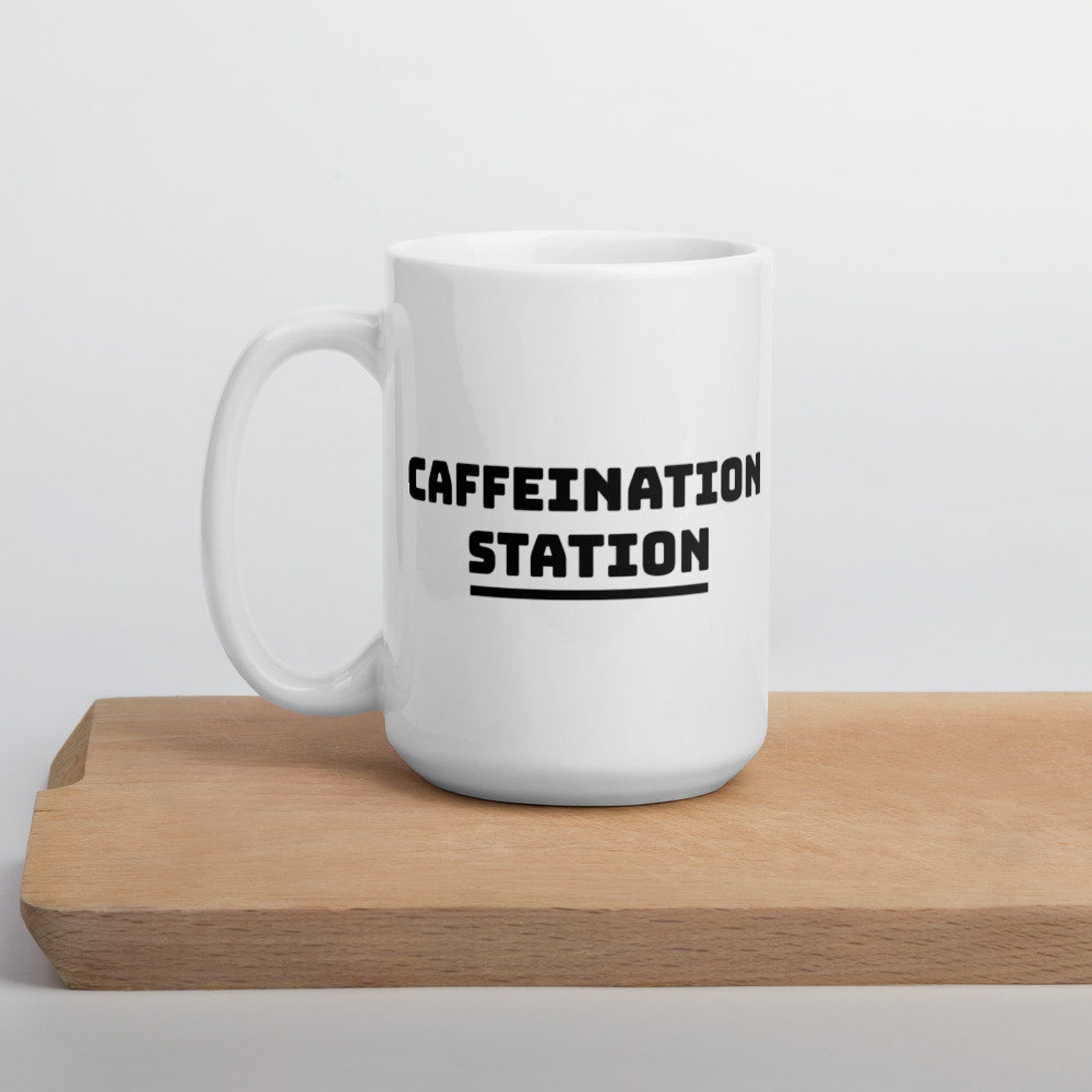 Caffeination Station-ceramic Coffee Mug - Etsy UK