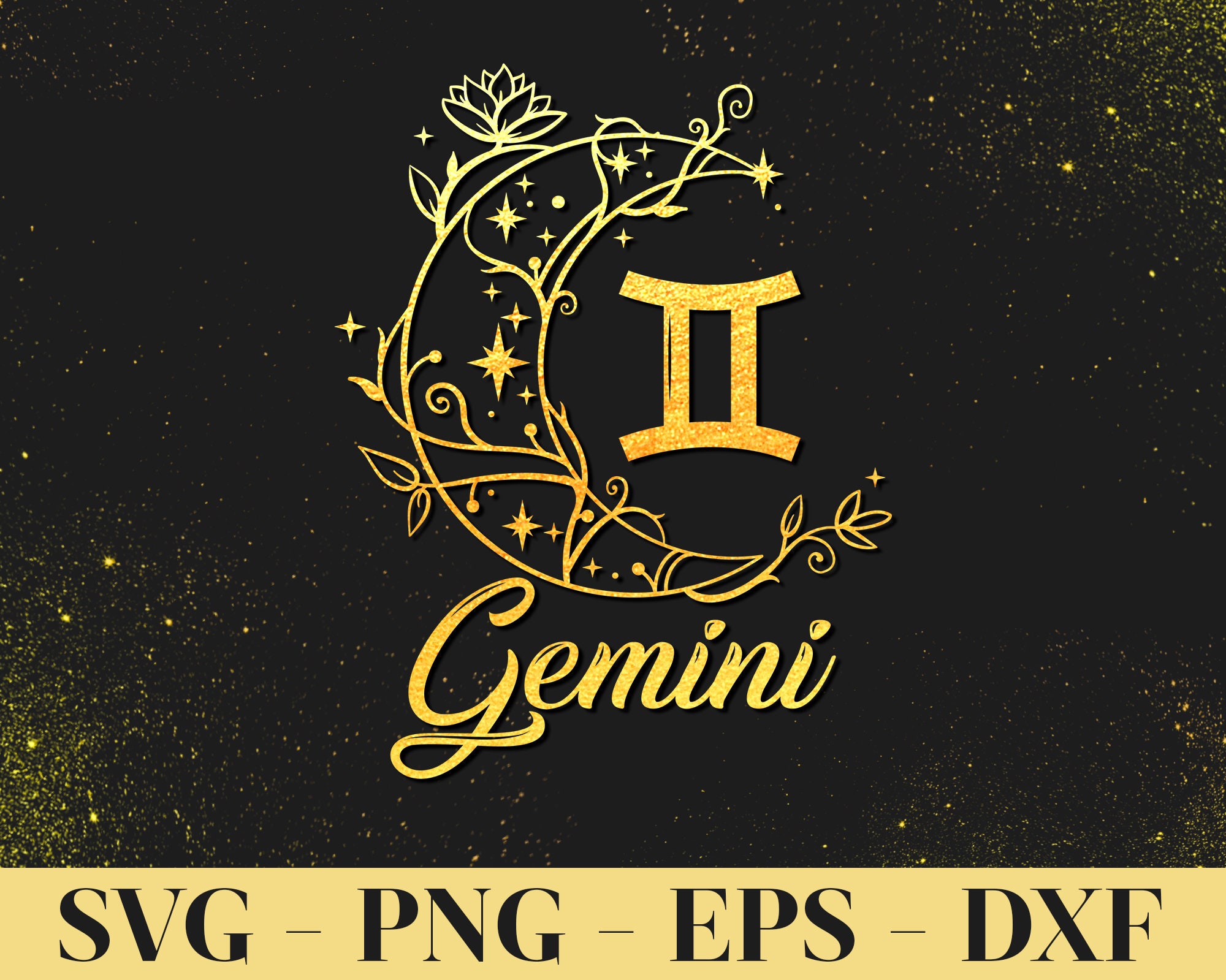 Gemini Zodiac SVG PNG Cut File | Etsy
