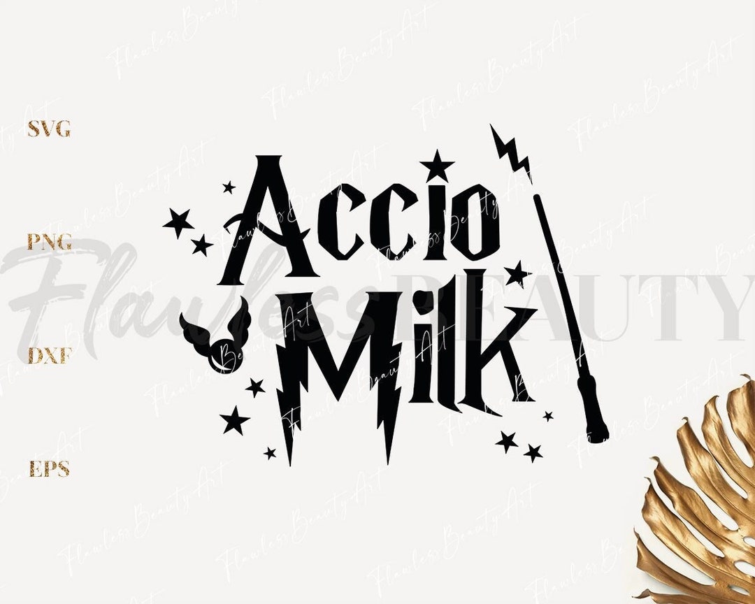 Accio Milk SVG PNG Magic Wizard Cricut Cut File Svg Png - Etsy UK