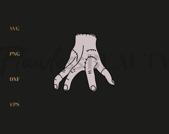 Wednesday Hand Svg - Etsy UK