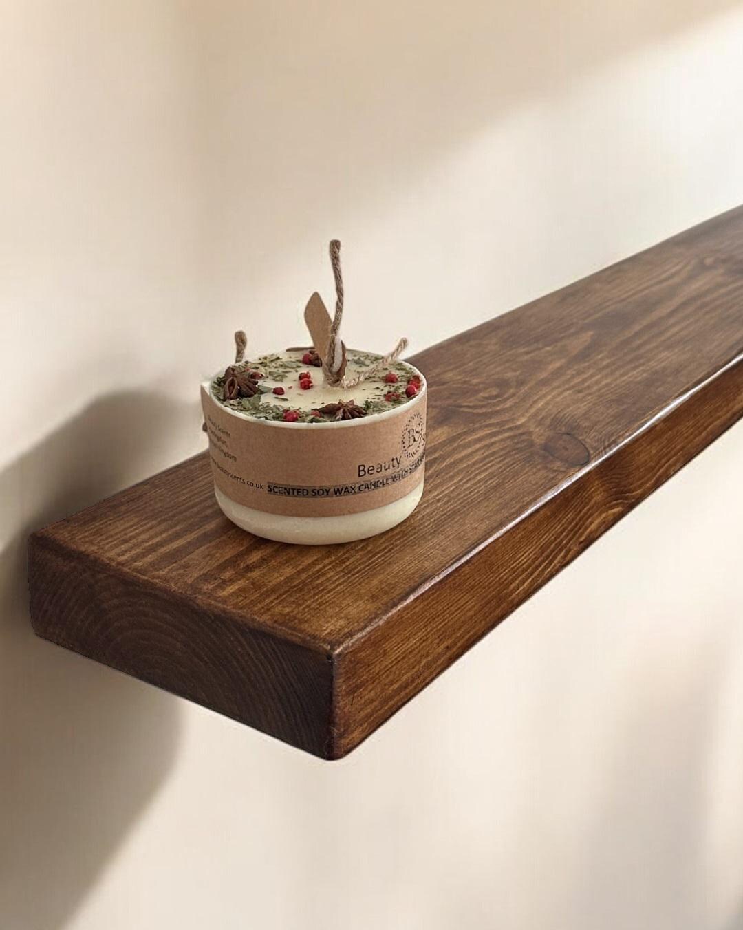 Elegant Solid Wood Floating Shelves Hand Crafted From Scandinavian ...