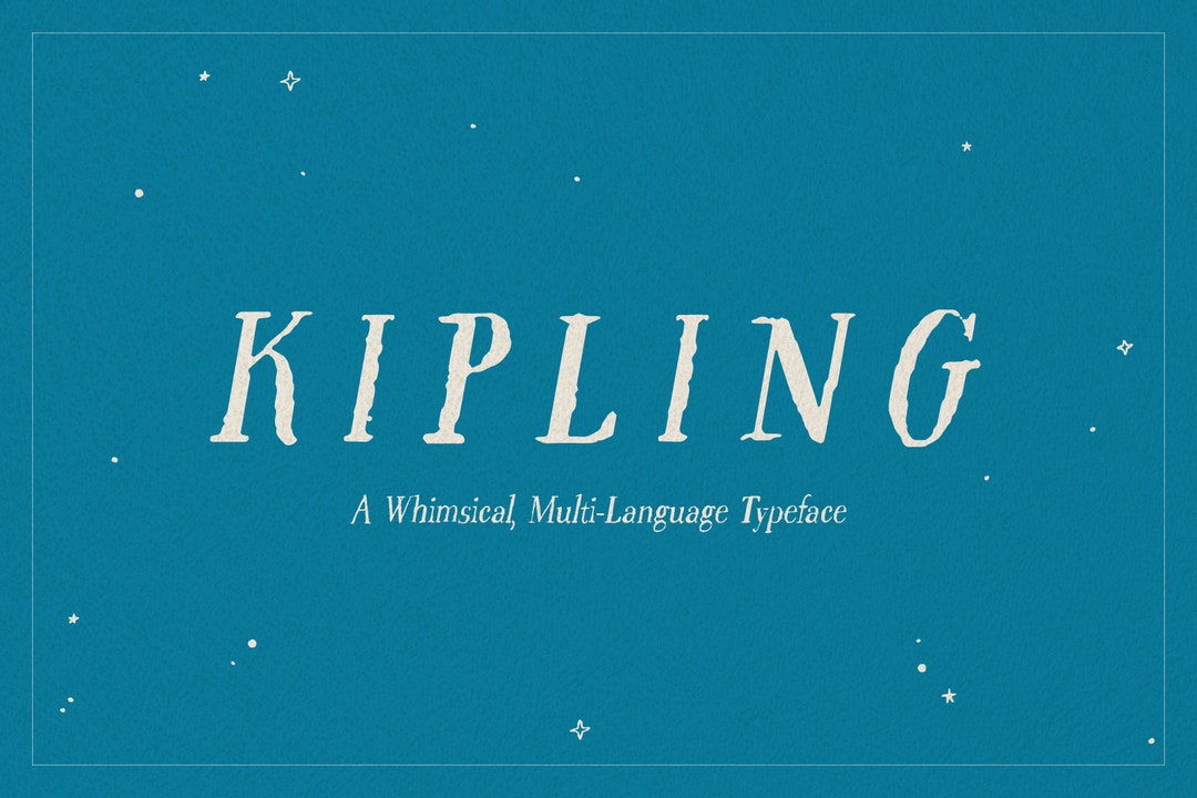 Kipling Font Adventurous Font, Whimsical Font, Book Font, Book Cover ...