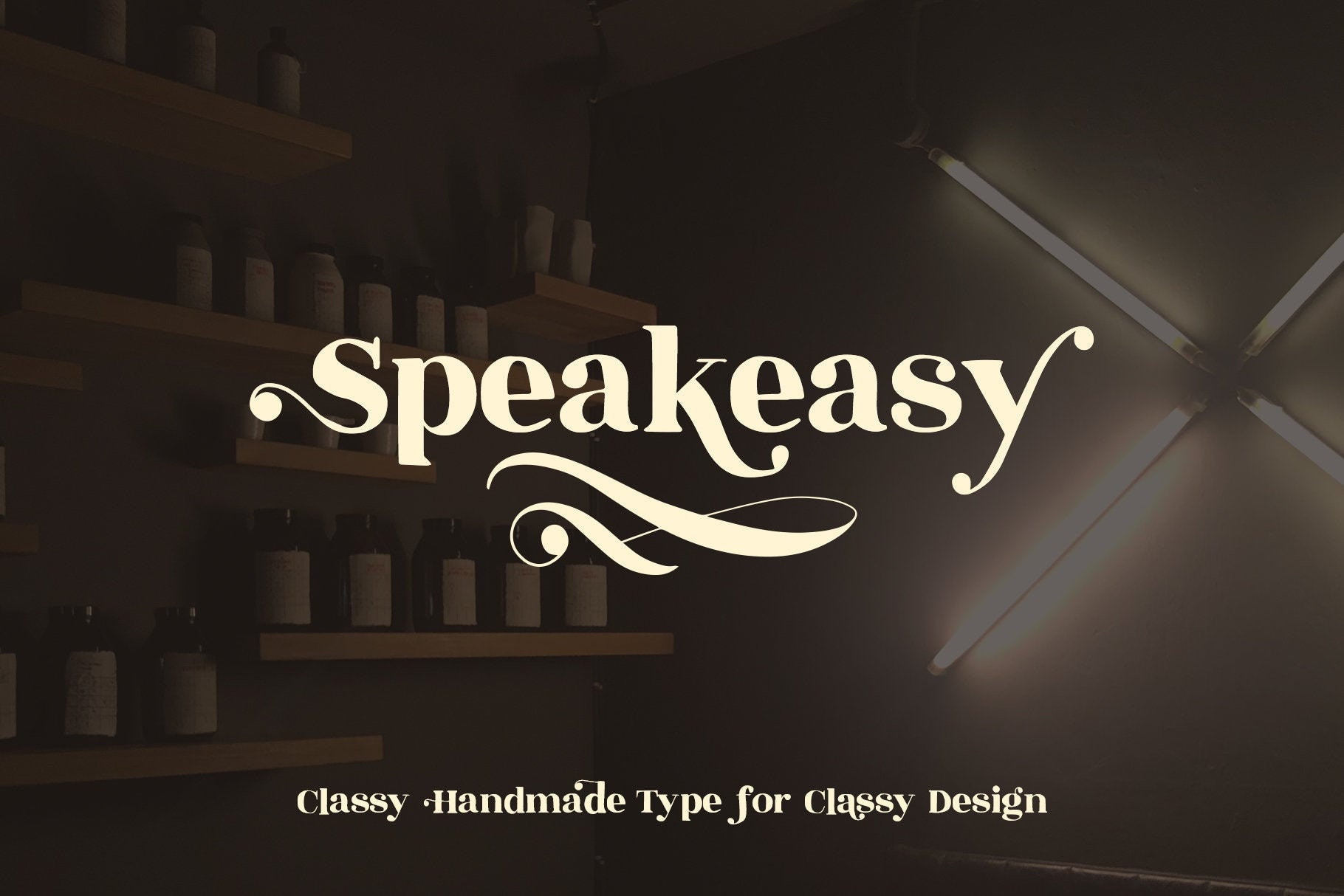 Speakeasy Font - Glyphs, Alternates, Handmade Font, Classy Font, Unique ...