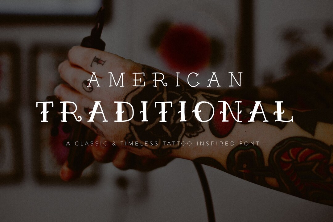 American Traditional Font - Tattoo Font, Traditional Tattoo Font ...