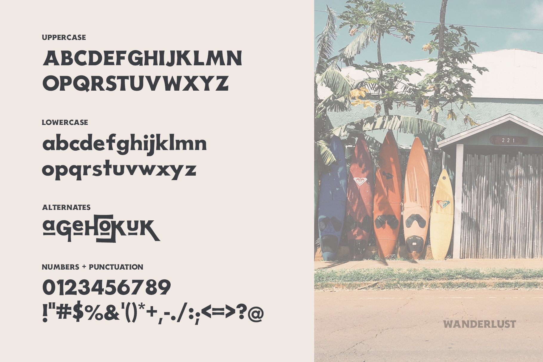 Wanderlust Font - Adventure Font, Bold Font, Logo Font, Bonus Glyphs ...