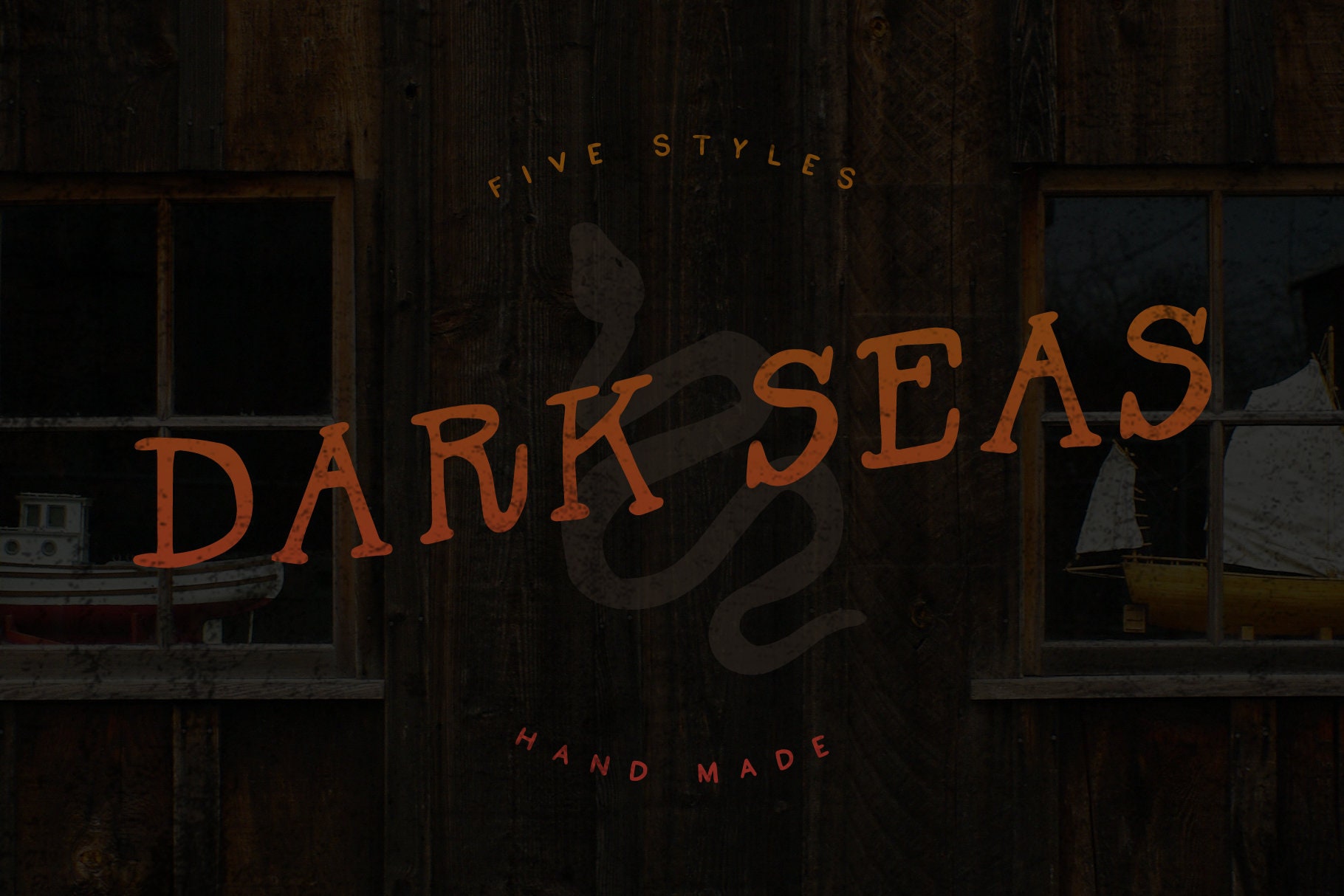 Dark Seas Font Bundle - Nautical Font, Pirate Font, Logo Font, Logo ...