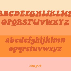 Far Out Font - Groovy Font, Hippie Font, Cool Font, Vintage Font, Fun ...