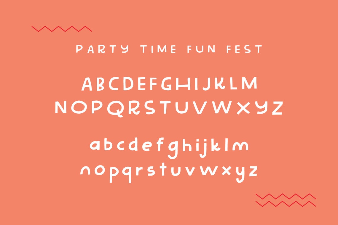 Party Time Fun Fest Font - Fun Font, Kids Font, Party Font, All Caps ...