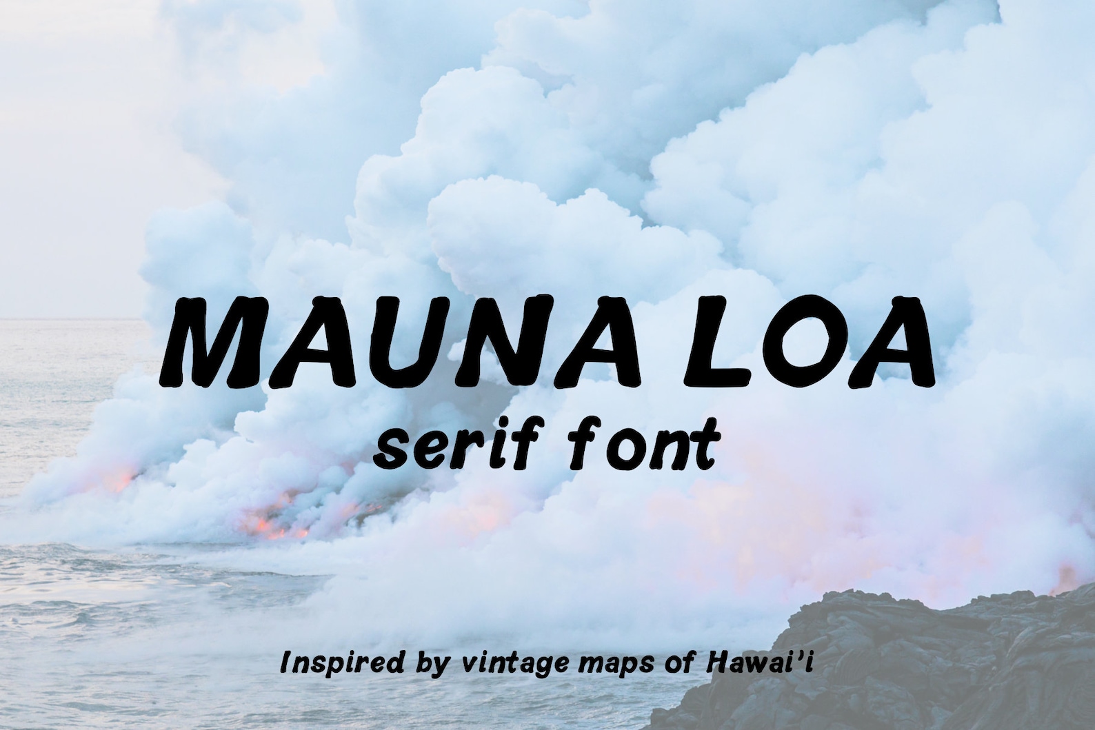 Mauna Loa Font - Vintage Hawaiian Font, Hawaiian Font, Tropical Font ...