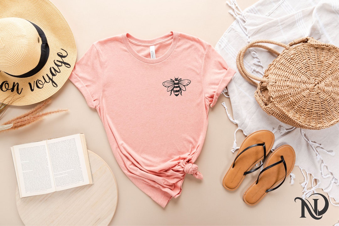 Bee T-shirt, Cute T-shirt, Pocket Bee Shirt, Insect Shirt, Nature Shirt ...