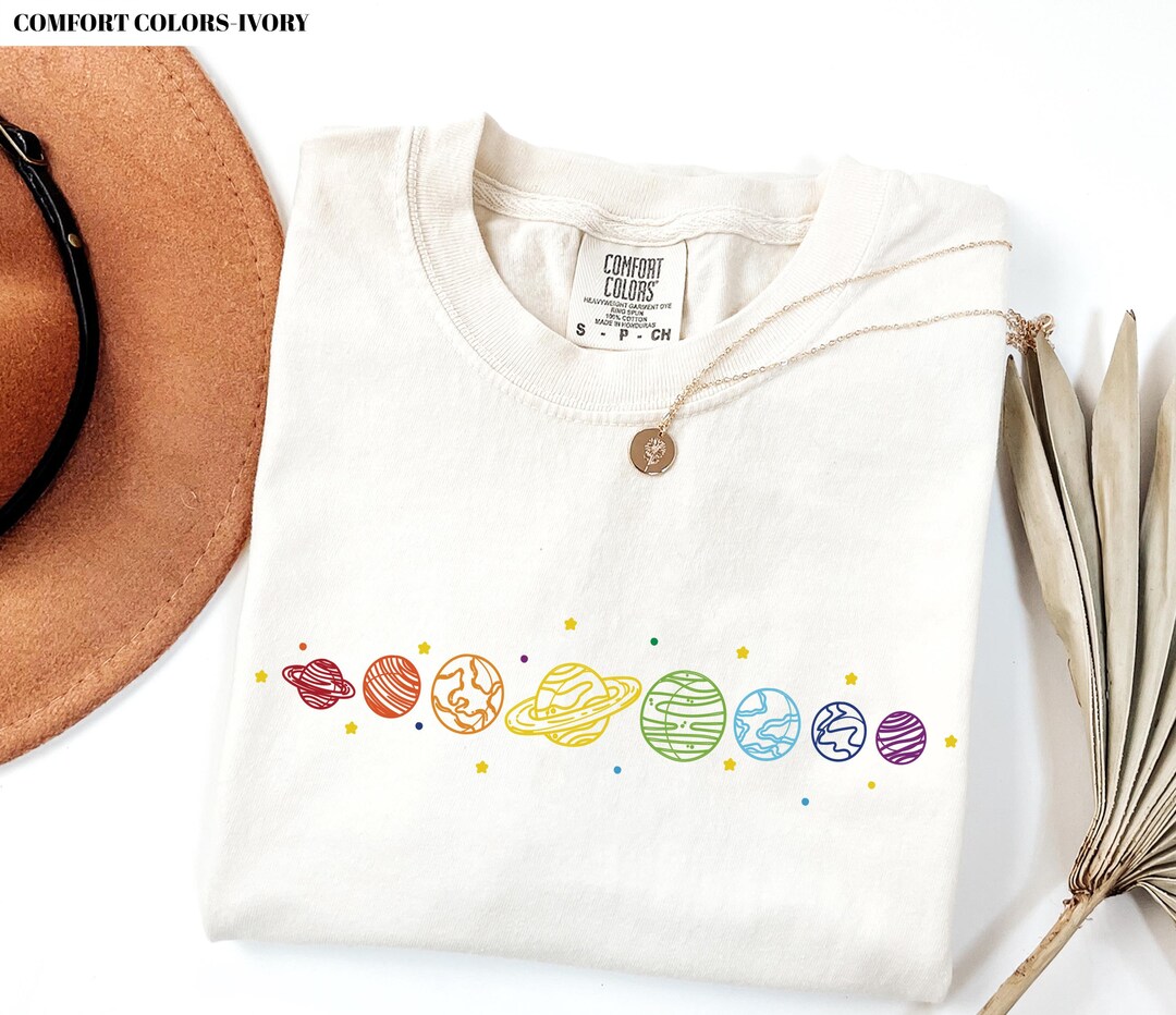 Solar System Shirt, Solar System Tee, Galaxy Shirt, Planet Shirts ...