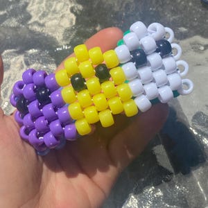 Pac-man Ghost Kandi Cuff - Etsy