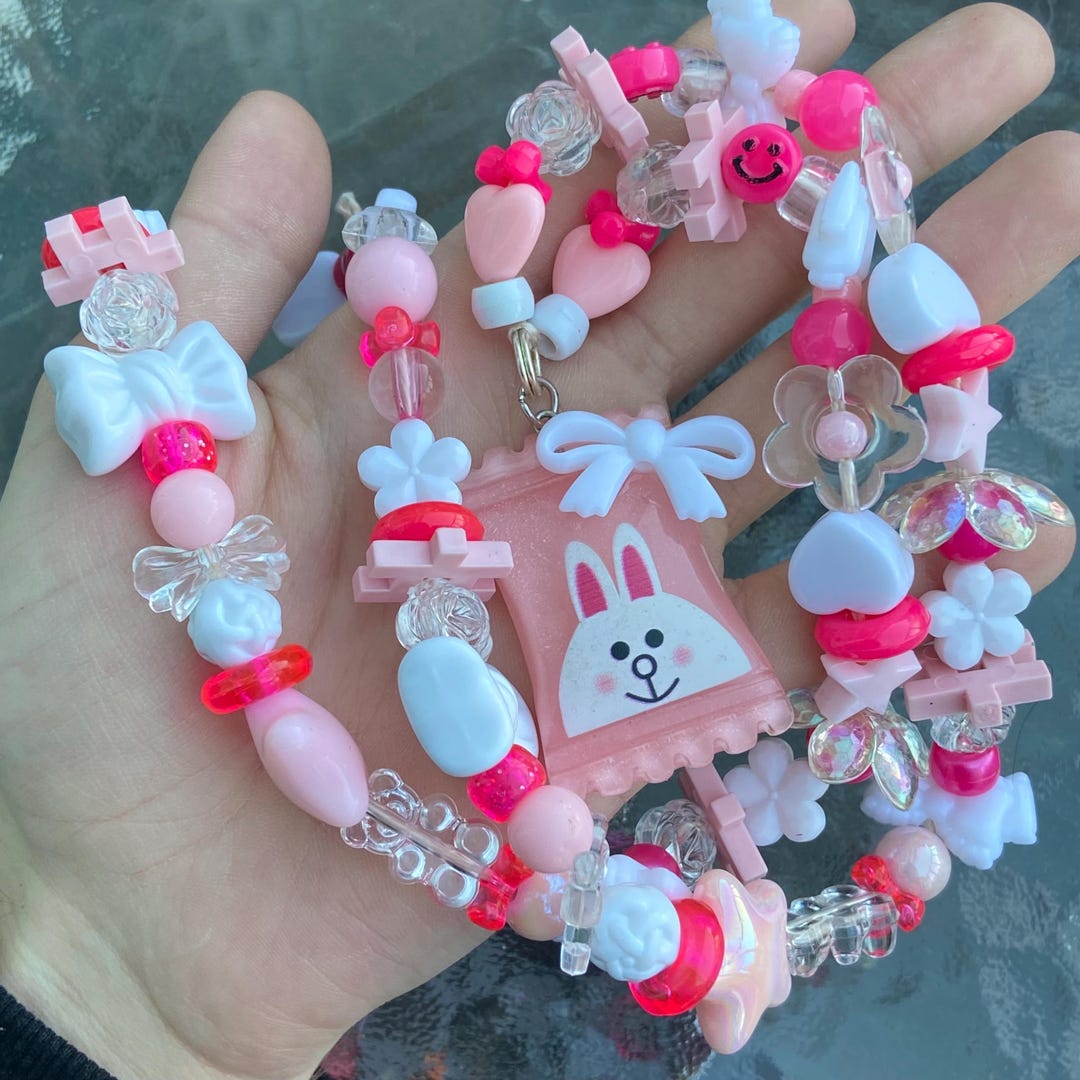 Kawaii Bunny Kandi Necklace - Etsy