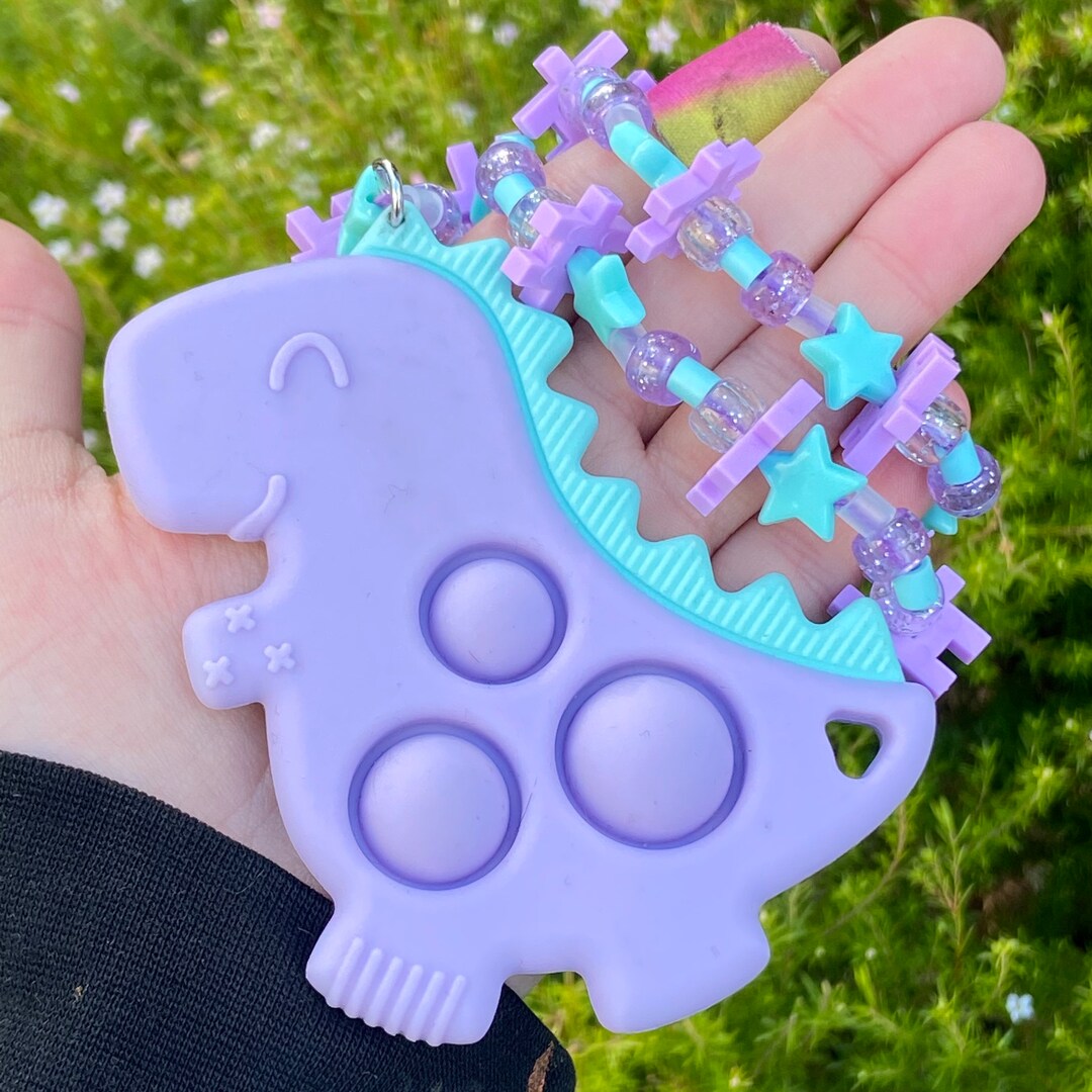 Dinosaur Pop-it Necklace - Etsy