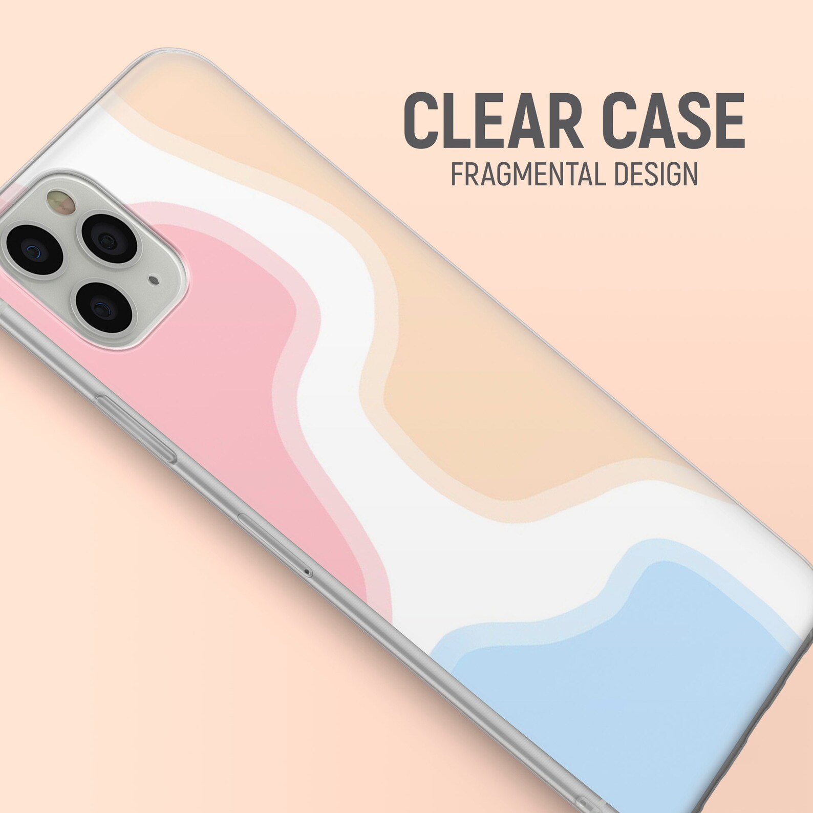 Abstract Pastel Phone Case Aesthetic Simple Cover For Iphone Etsy Uk