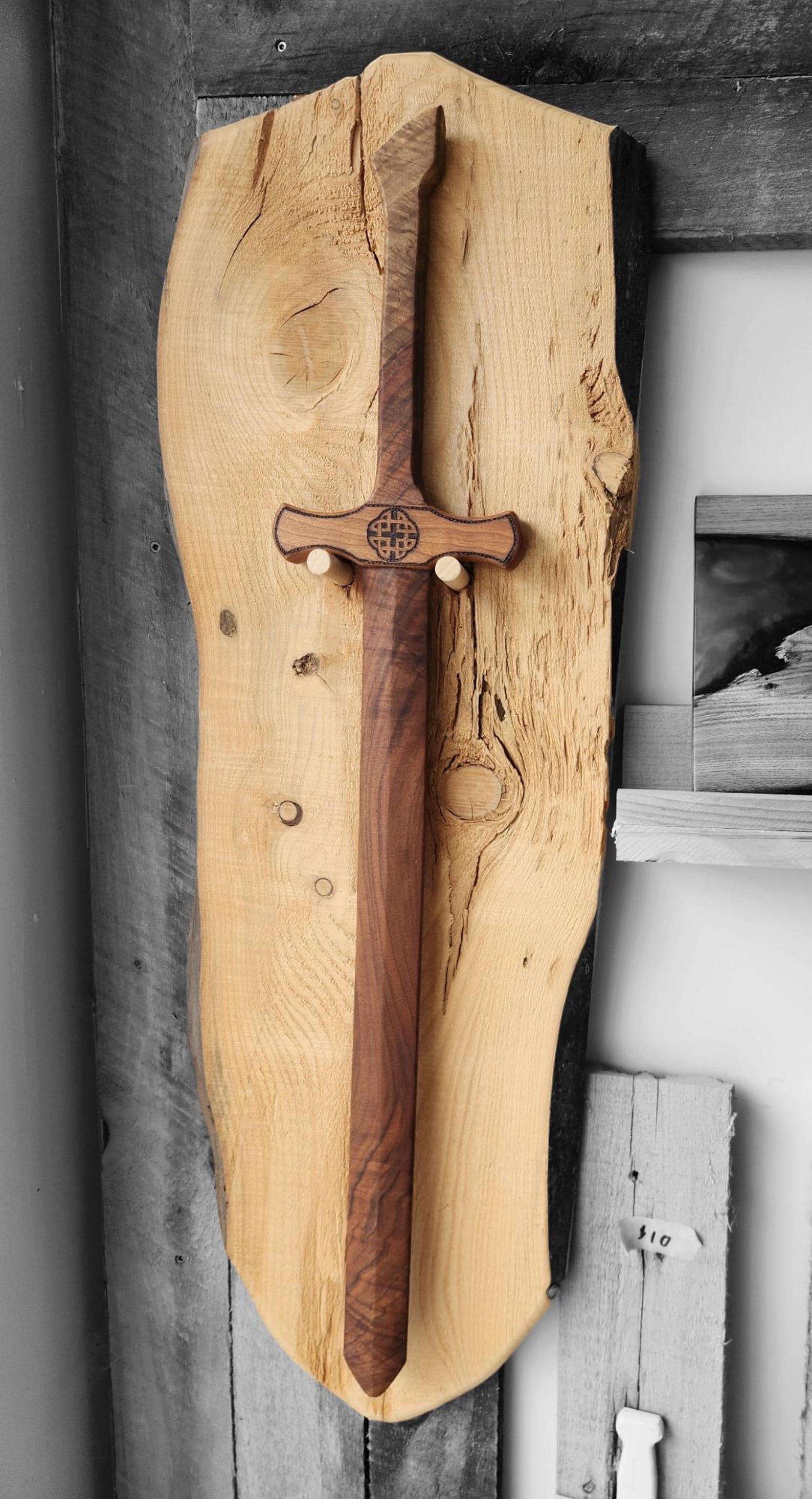 Wood Carved Sword - Etsy