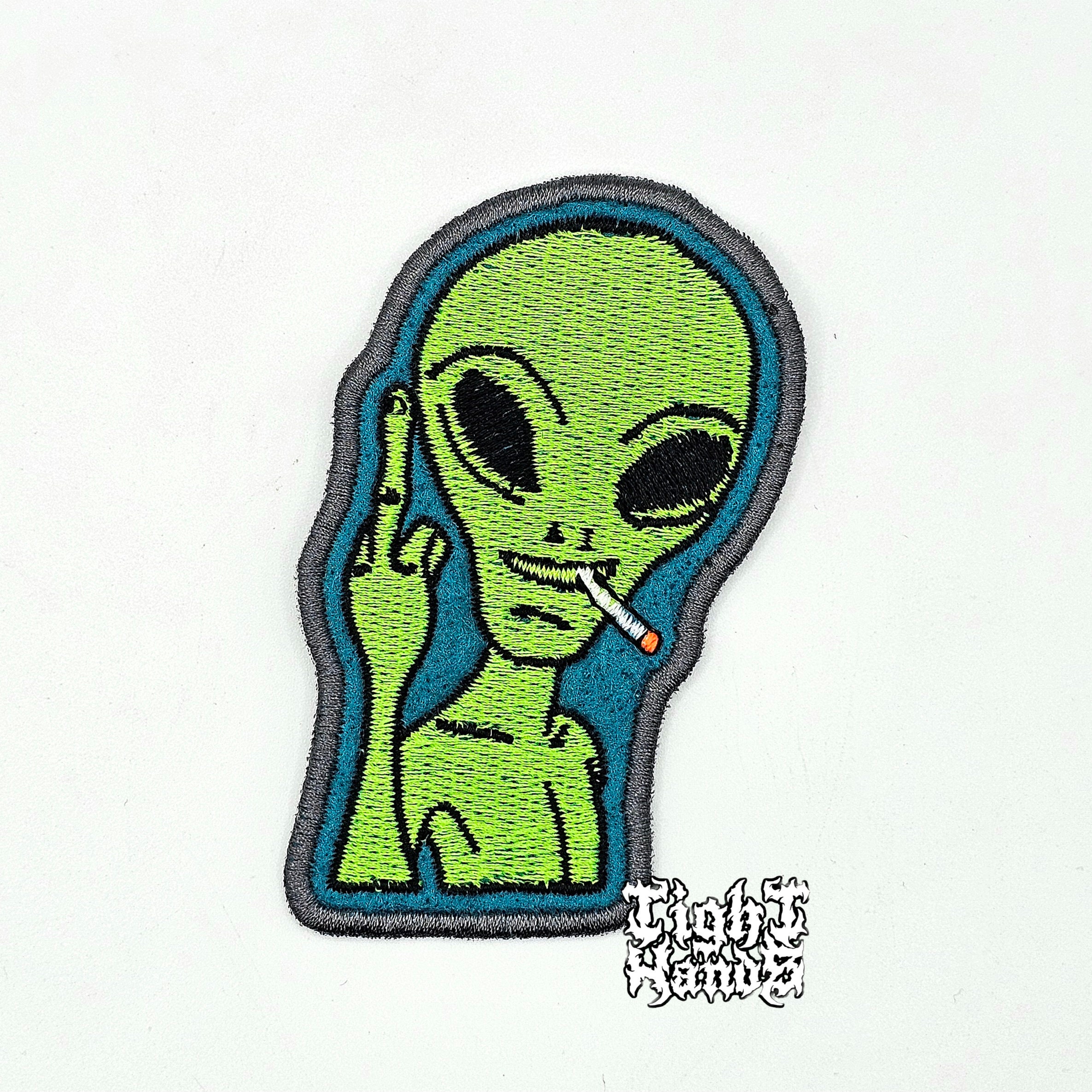 Alien Iron on Patch Extraterrestrial - Etsy