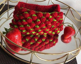 The Cutest Strawberry Crochet Tote Bag - Etsy