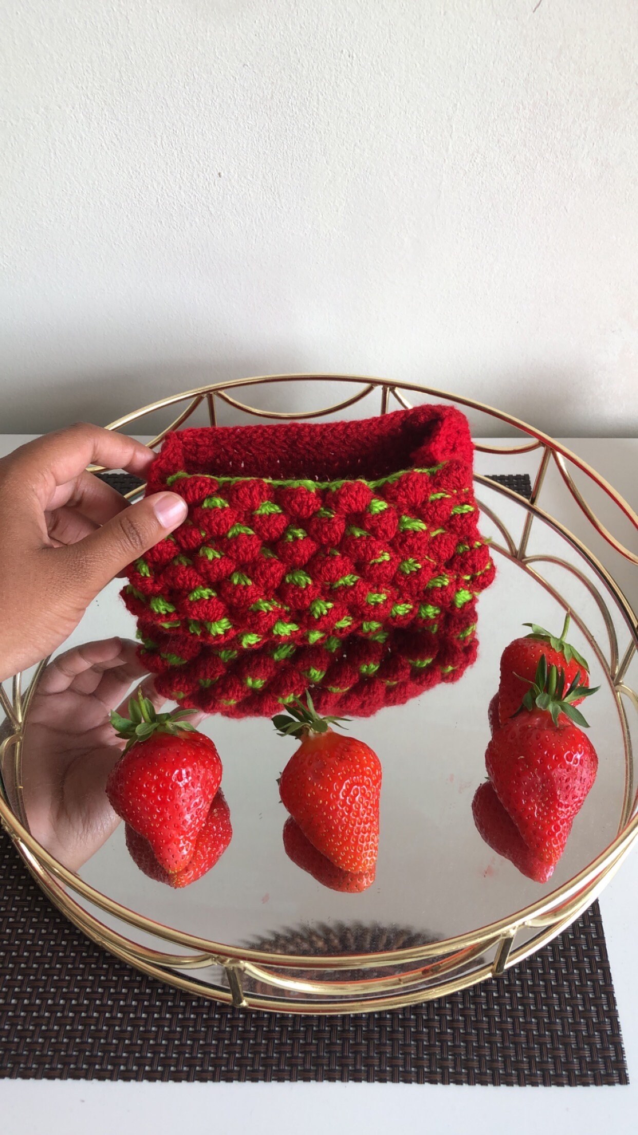 Strawberry Crochet Bag - Etsy