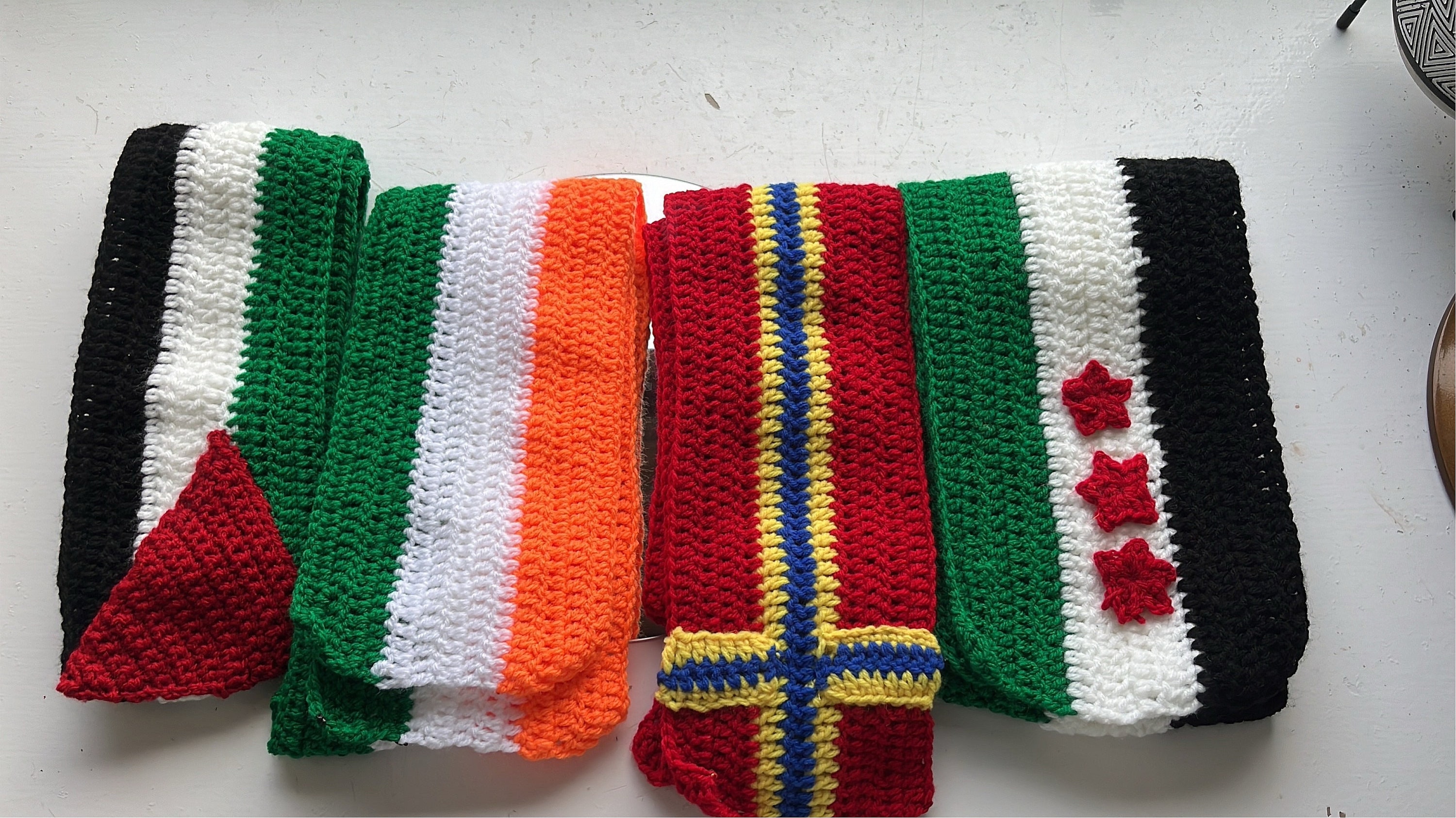 Customised Crochet Country Scarf - Etsy