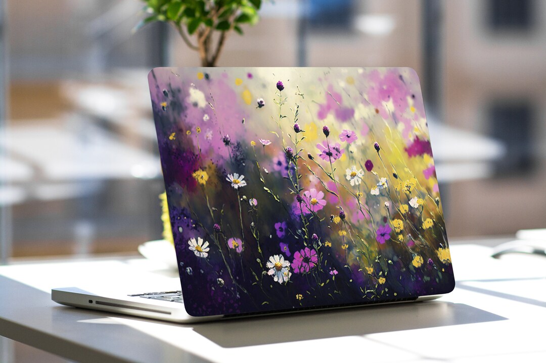 Floral Laptop Skin Notebook Vinyl Decal Girl Dell Inspiron Hp Lenovo ...