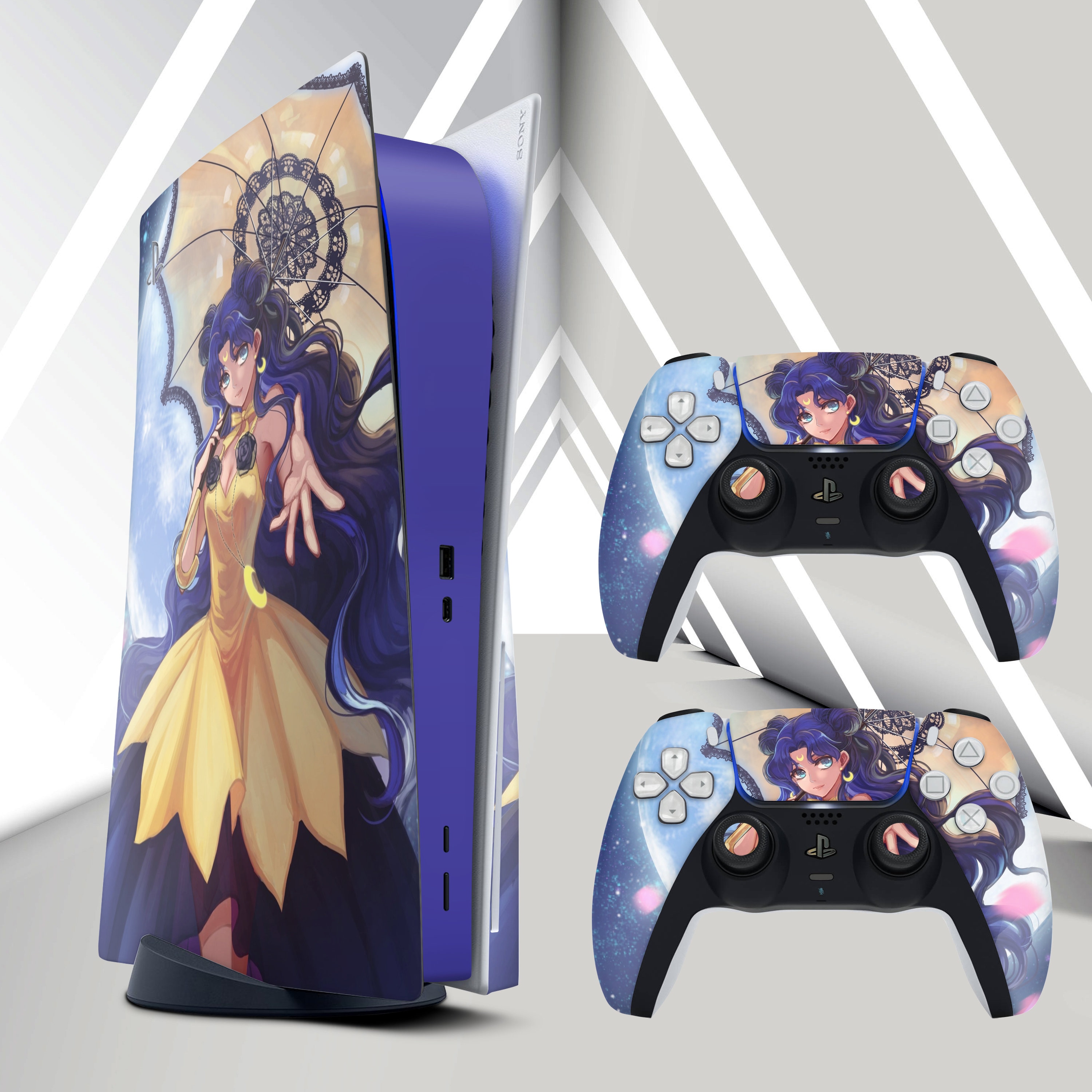 PS5 Anime Skin PS4 Cartoon Skin PS4 Fat Gamer Skin Night Dualshock 4 ...