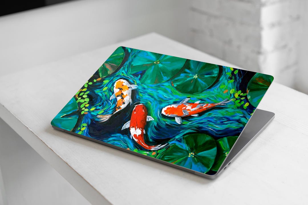 Fish Laptop Skin Carp Koi Notebook Vinyl Decal Dell Hp Lenovo Asus ...