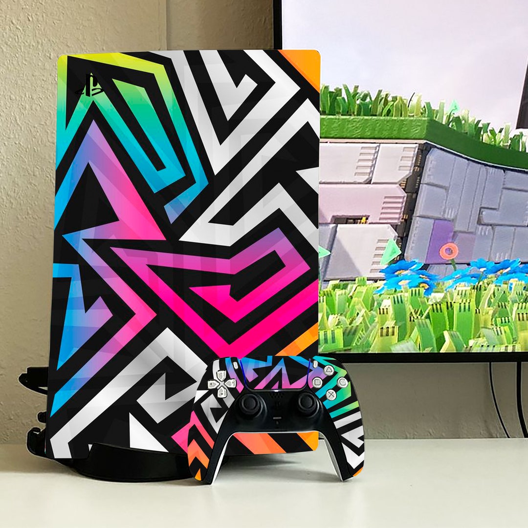 Abstract Graffiti PS5 Skin Art Ps4 Skin Color Pattern PS4 Slim Skin ...