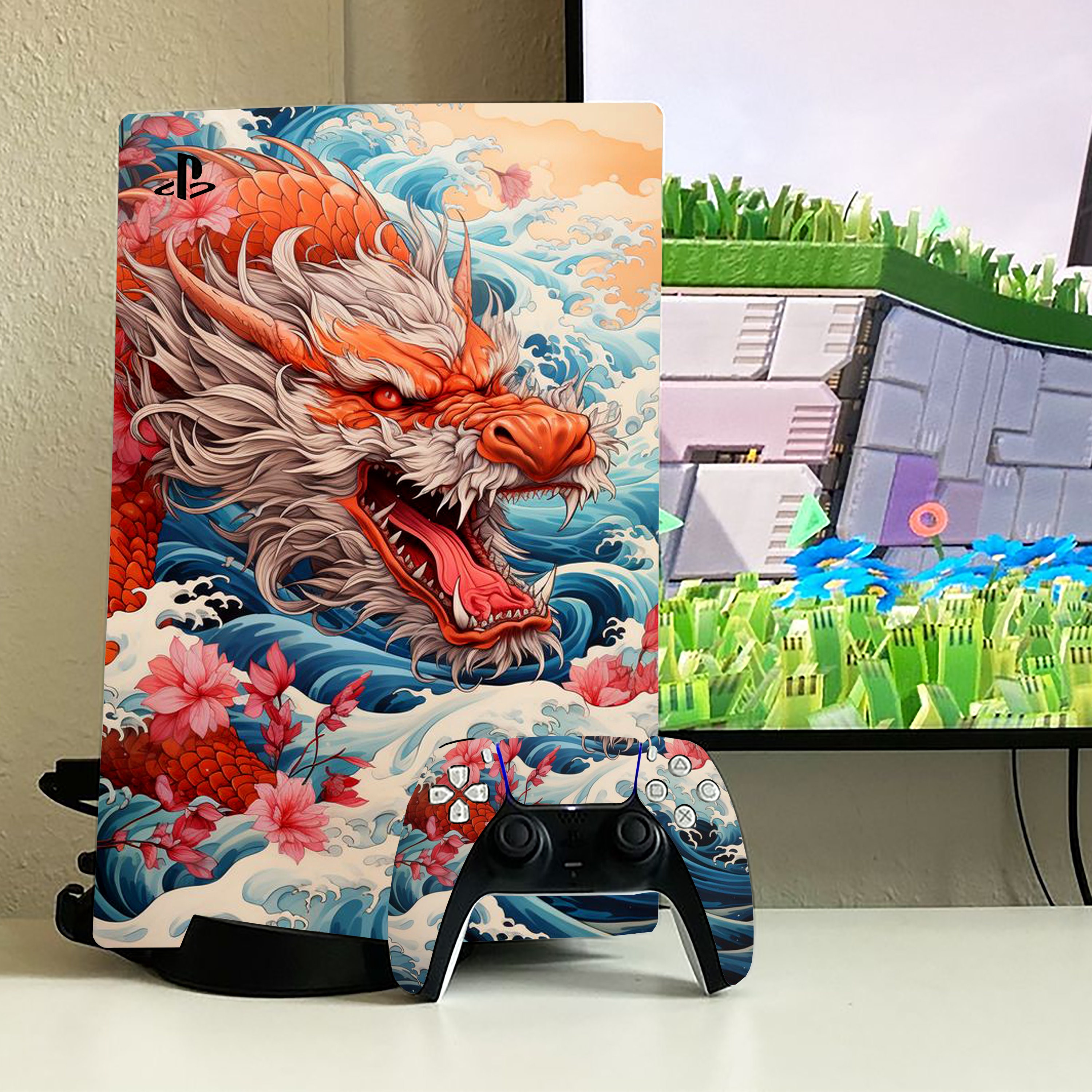 PS5 Anime Skin PS5 Japan Skin PS4 Fat Gamer Skin Dragon - Etsy