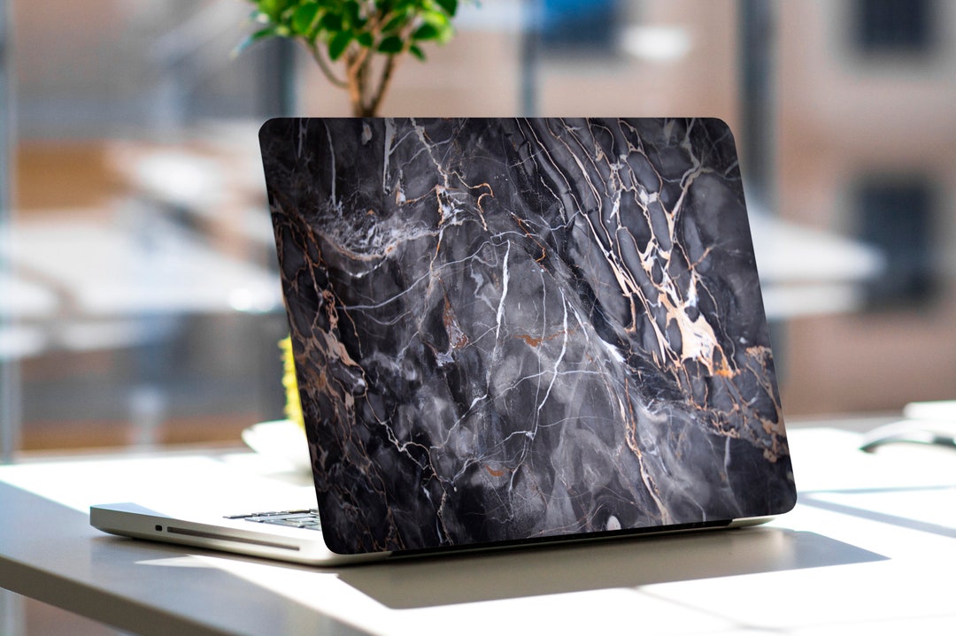 Dunkelgrau Marmor Laptop Skin, MacBook Skin, Computer Aufkleber ...