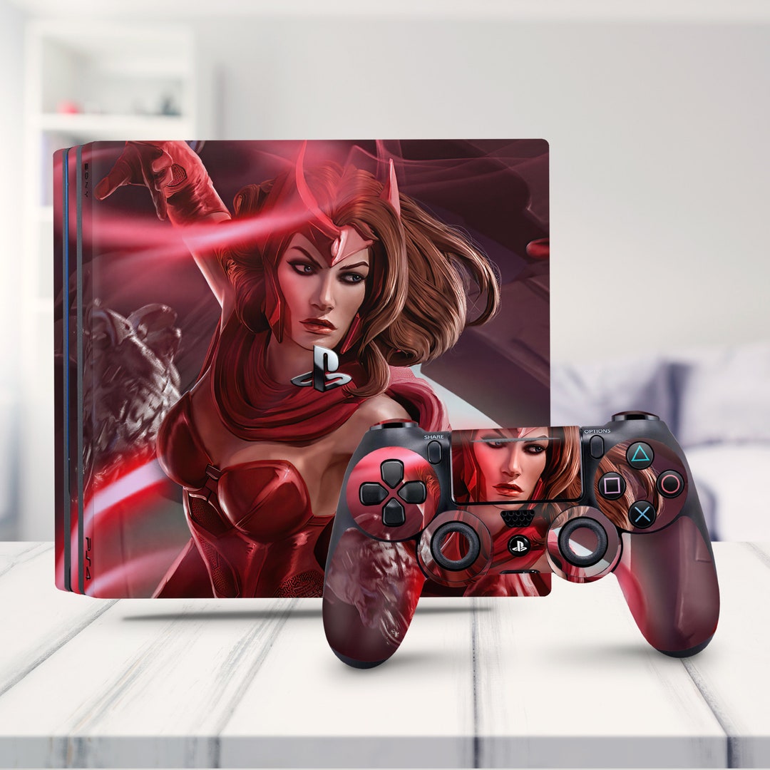 PS5 Skin Red Girl Skin PS4 Girl Anime PS4 Sticker Warrior Skin PS4 ...
