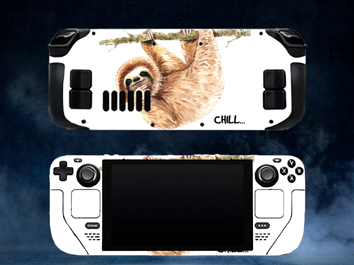 Animal Steam Deck Valve Skins Vinyl Sticker Sloth Design - Etsy