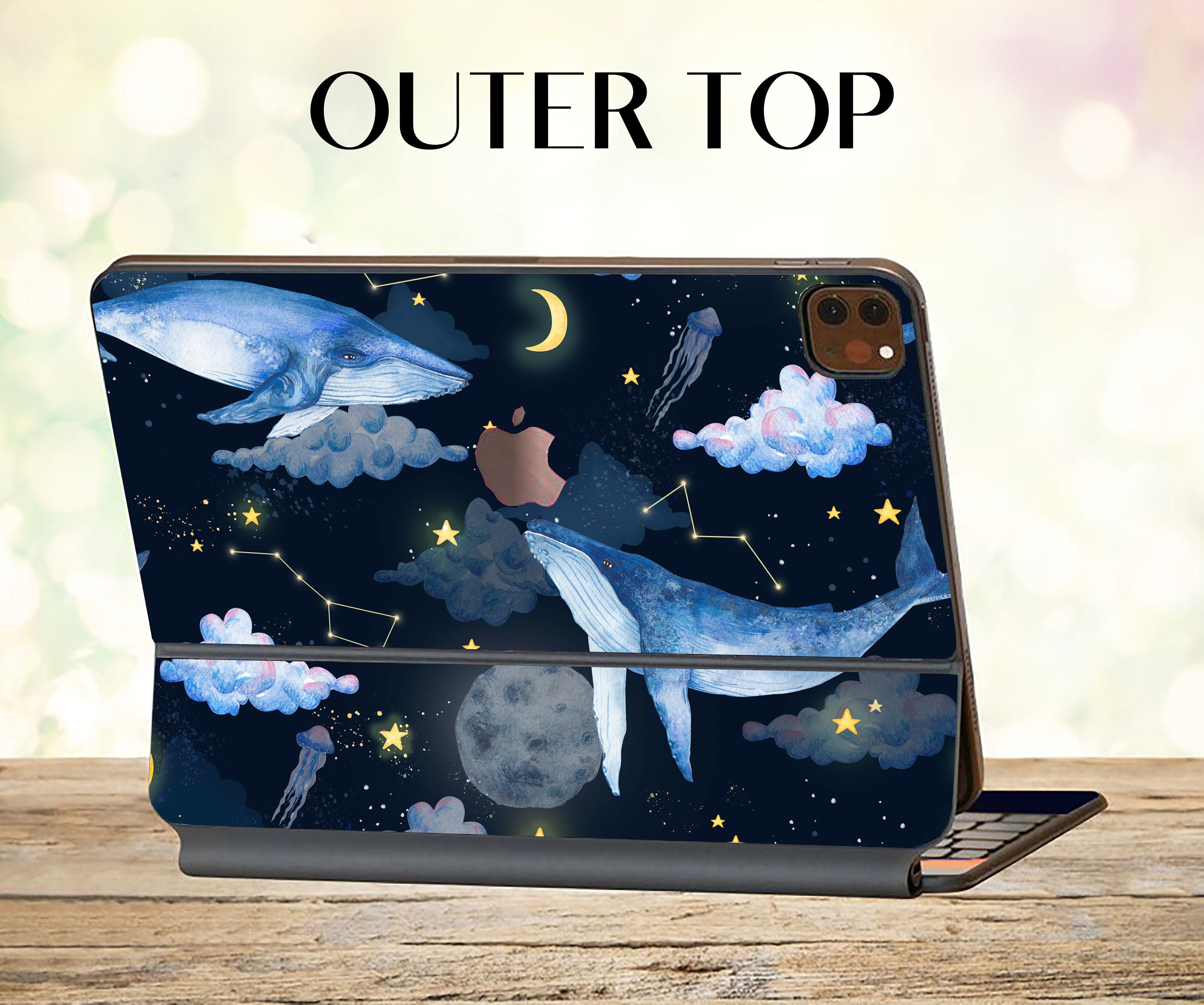 Starry Sky Skin Magic Keyboard Skin Whales Vinyl Decal for Apple Magic ...