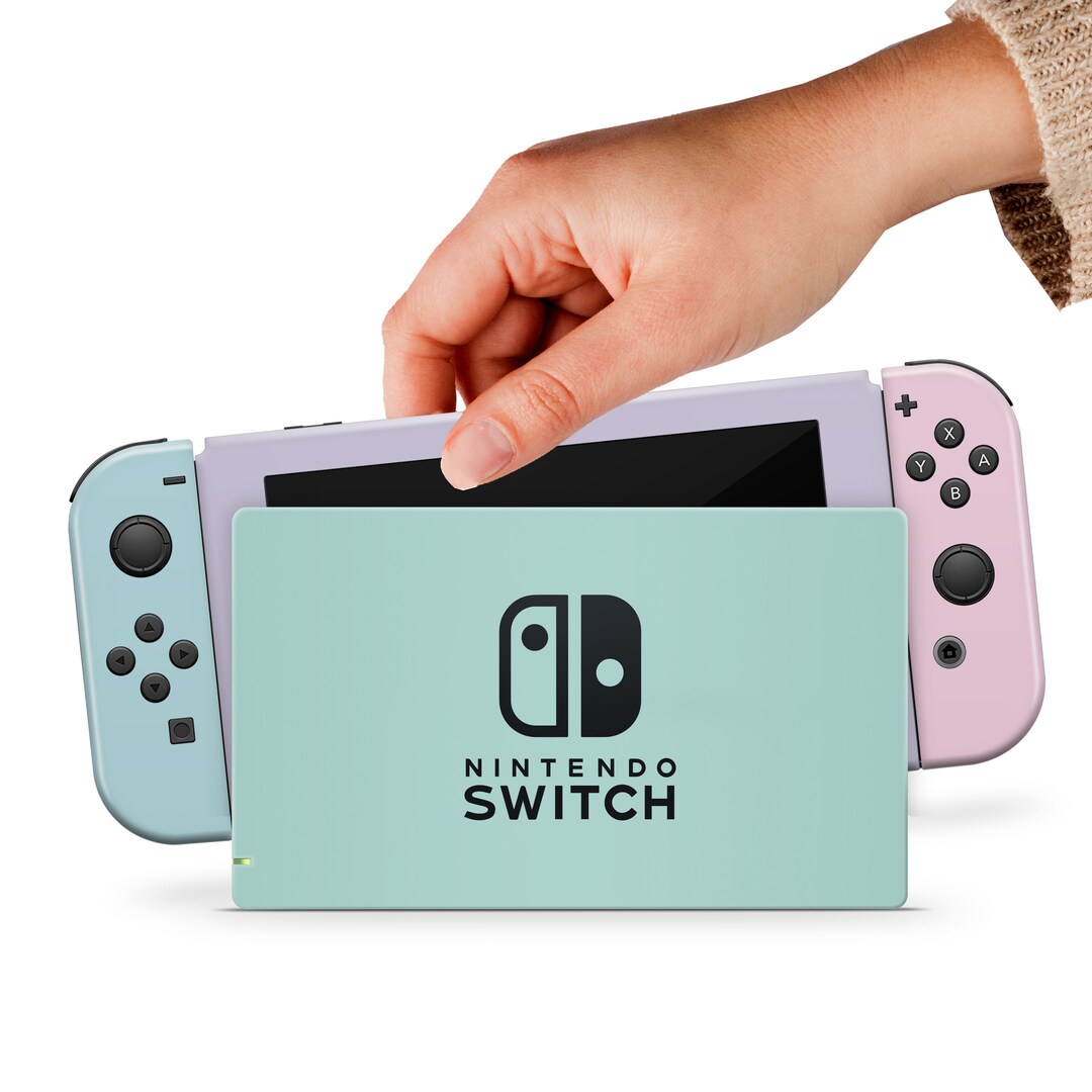 Retro 80s Color Blocking Nintendo Switch Skin Vintage 90s 80s Pastels ...
