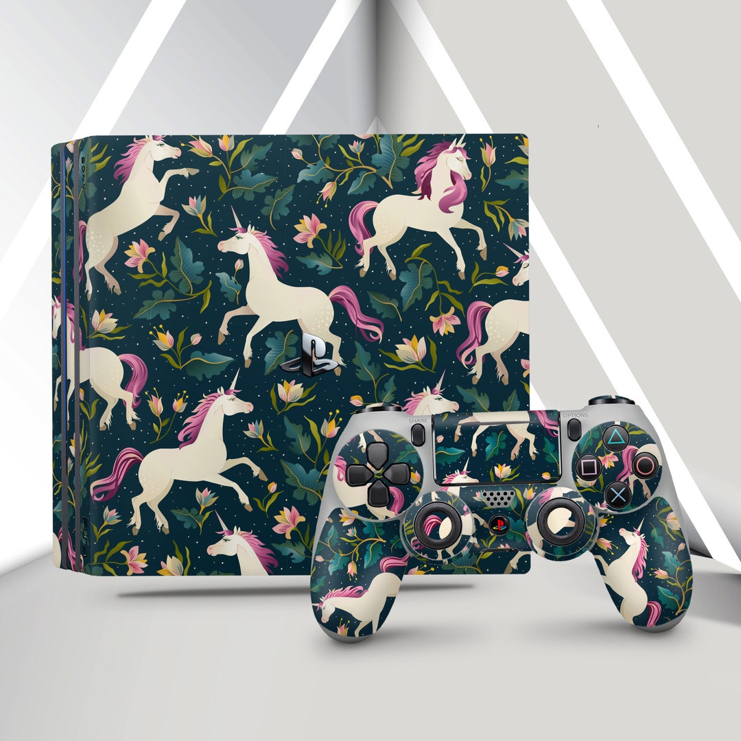 Unicorn PS4 Dark Blue Marble PS5 Skin Fairy PS4 Slim Skin PS5 Slim ...