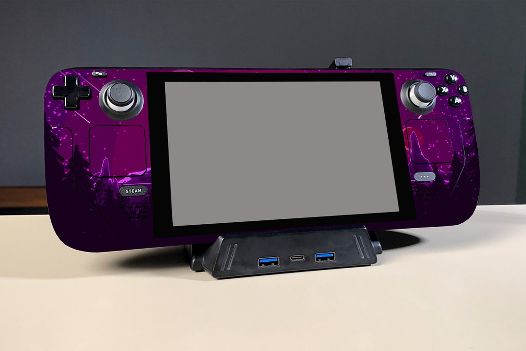 Purple Custom Design Steam Deck Skin,protective Steam Deck Oled Console ...