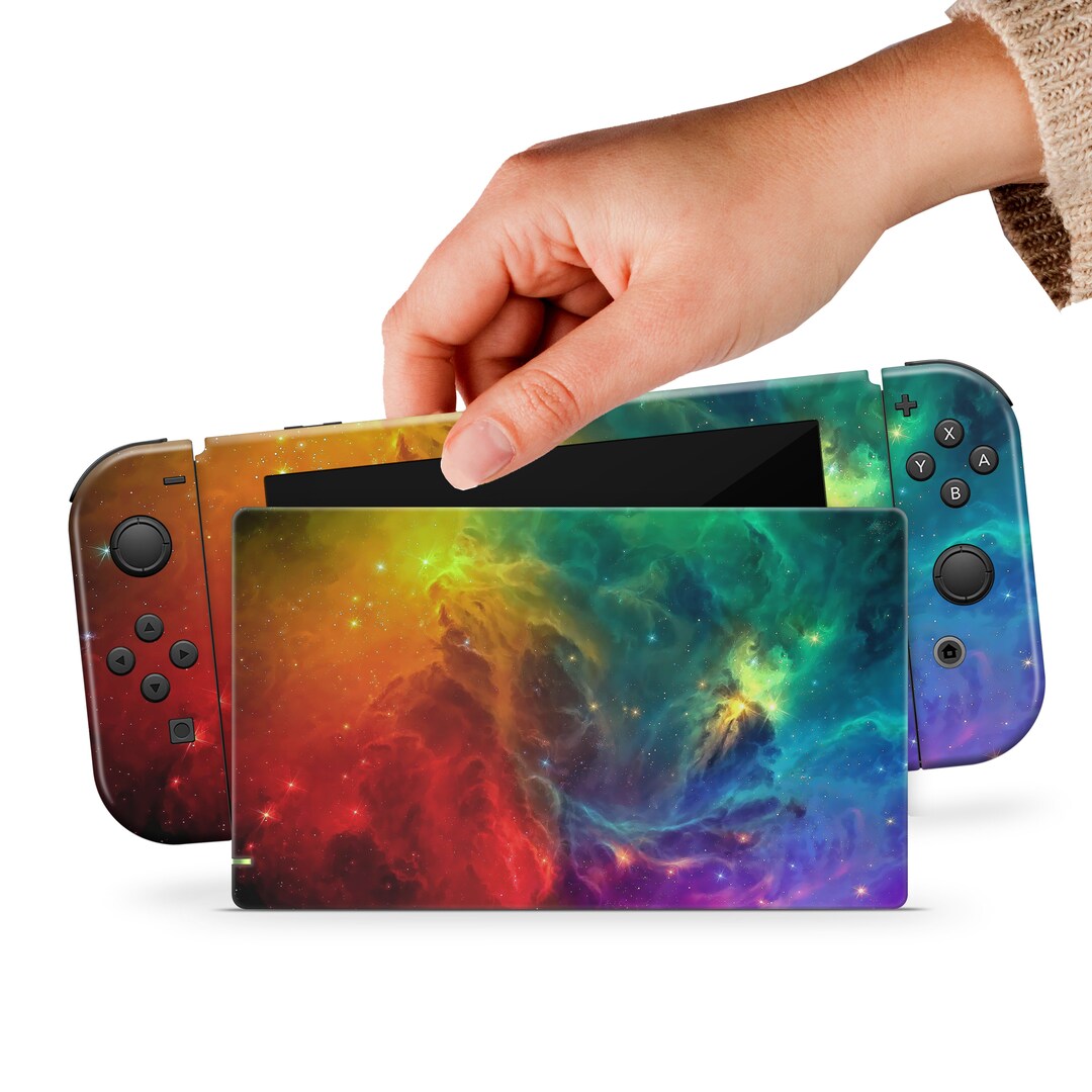 Galaxy Full Set the Nintendo Switch Vinyl Skin Cute Space Switch ...