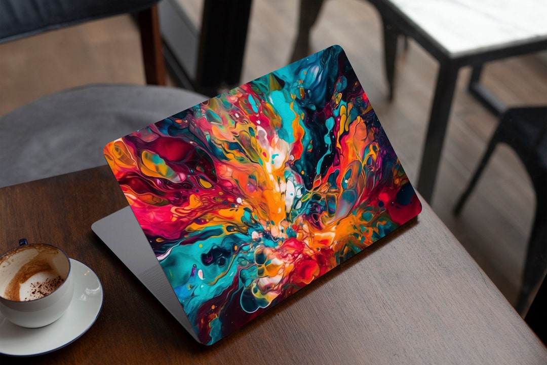 Watercolor Skin Laptop Marble Oil Notebook Vinyl Dell XPS HP Envy ...