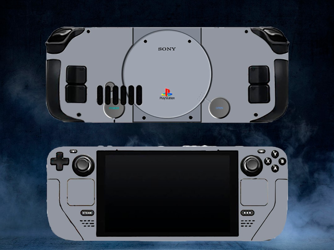 PS1 Inspired Steam Deck Oled Skin, Classic Retro Gaming Grey Steamdeck ...