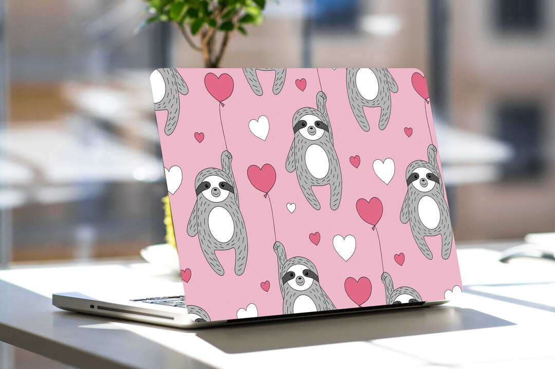 Sloths Laptop Skin Sticker Balloons Notebook Vinyl Decal Dell Hp Lenovo ...