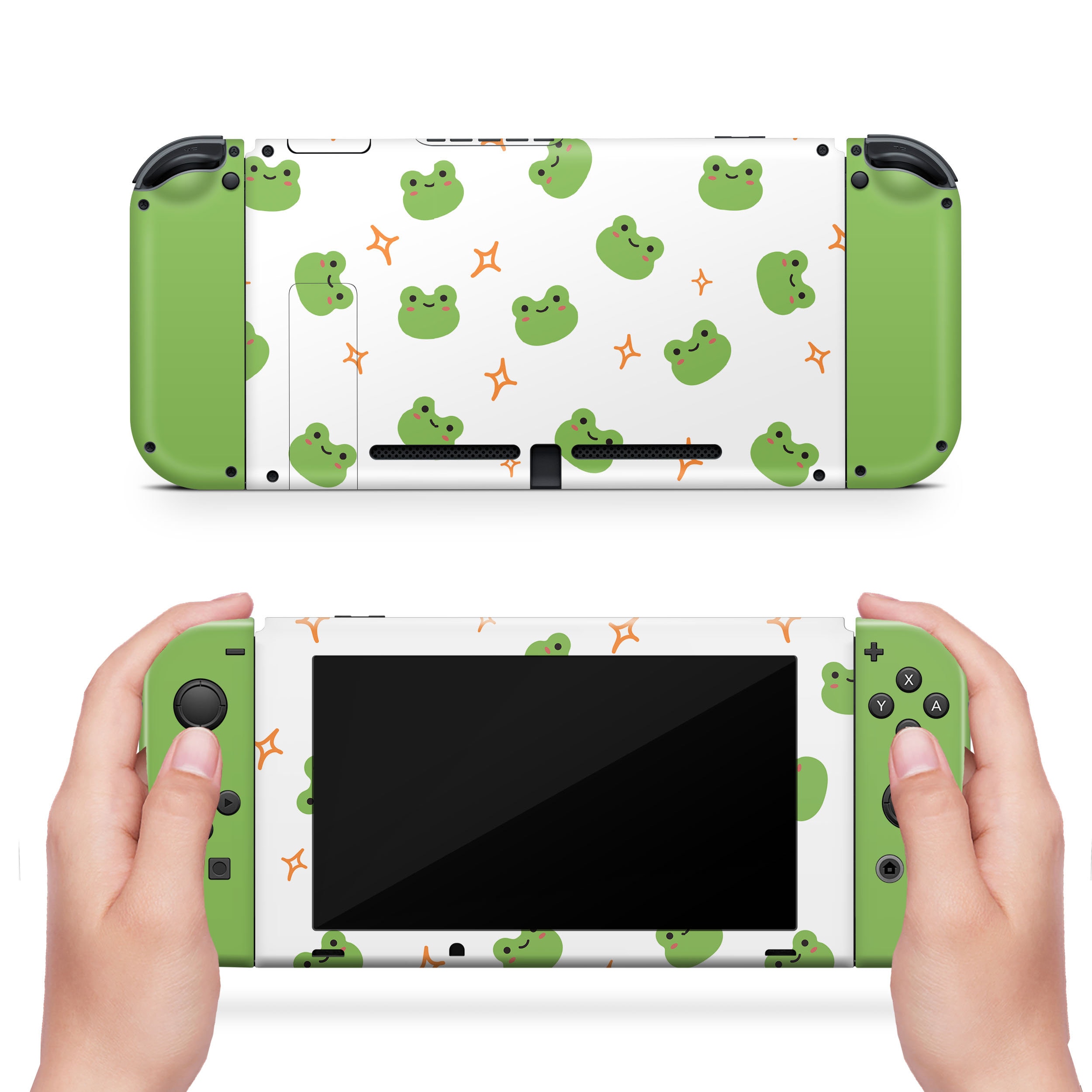 White Switch Skin Frog Switch Skin Green Switch OLED Skin - Etsy