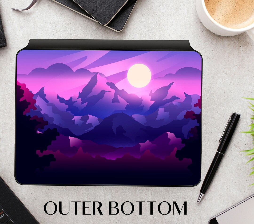 Mountains Skin Magic Keyboard Skin Parple Vinyl Decal for Apple Magic ...
