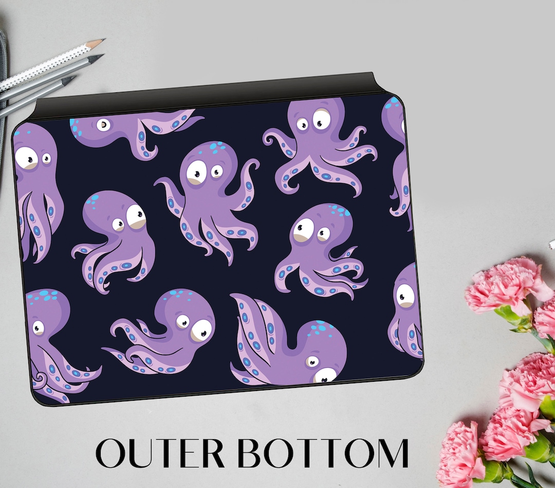 Octopus Skin Magic Keyboard Skin Dark Blue Vinyl Decal for Apple Magic ...