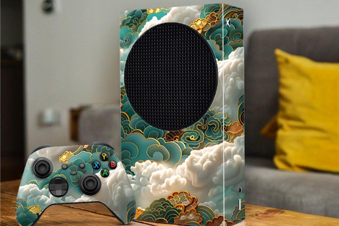Japan Magic Xbox Series X Skin Gold Wave Xbox Series S Controller Wrap ...