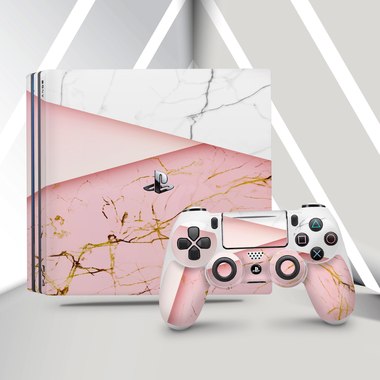 Pink PS5 PlayStation 5 Skin Geometric Pastel PlayStation 4 Pro - Etsy.de