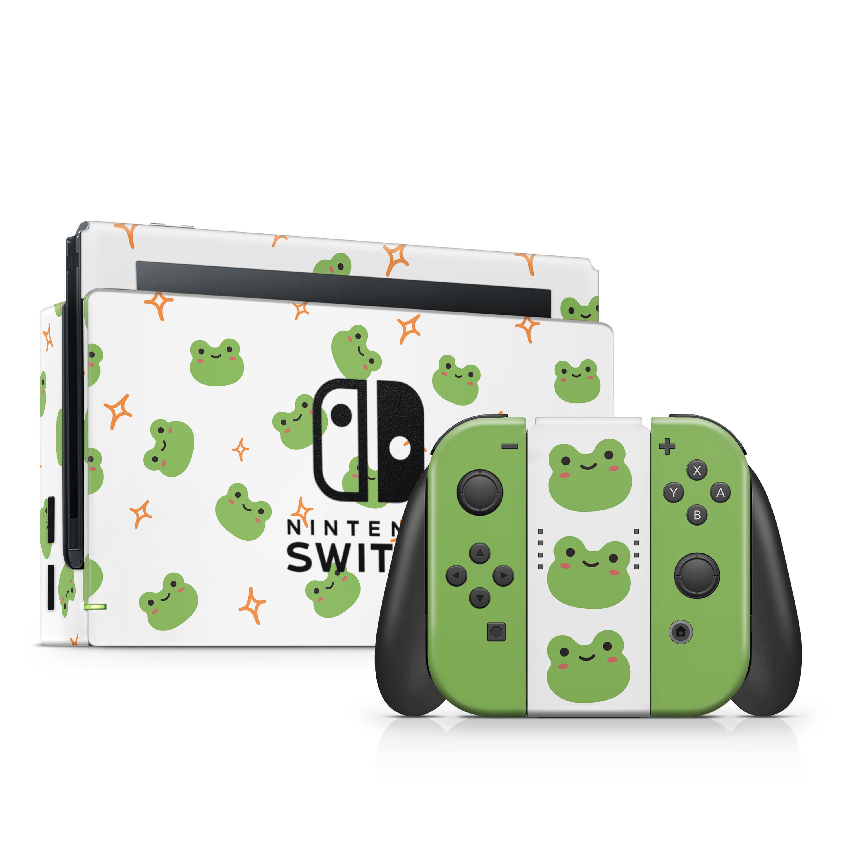 White Switch Skin Frog Switch Skin Green Switch OLED Skin - Etsy