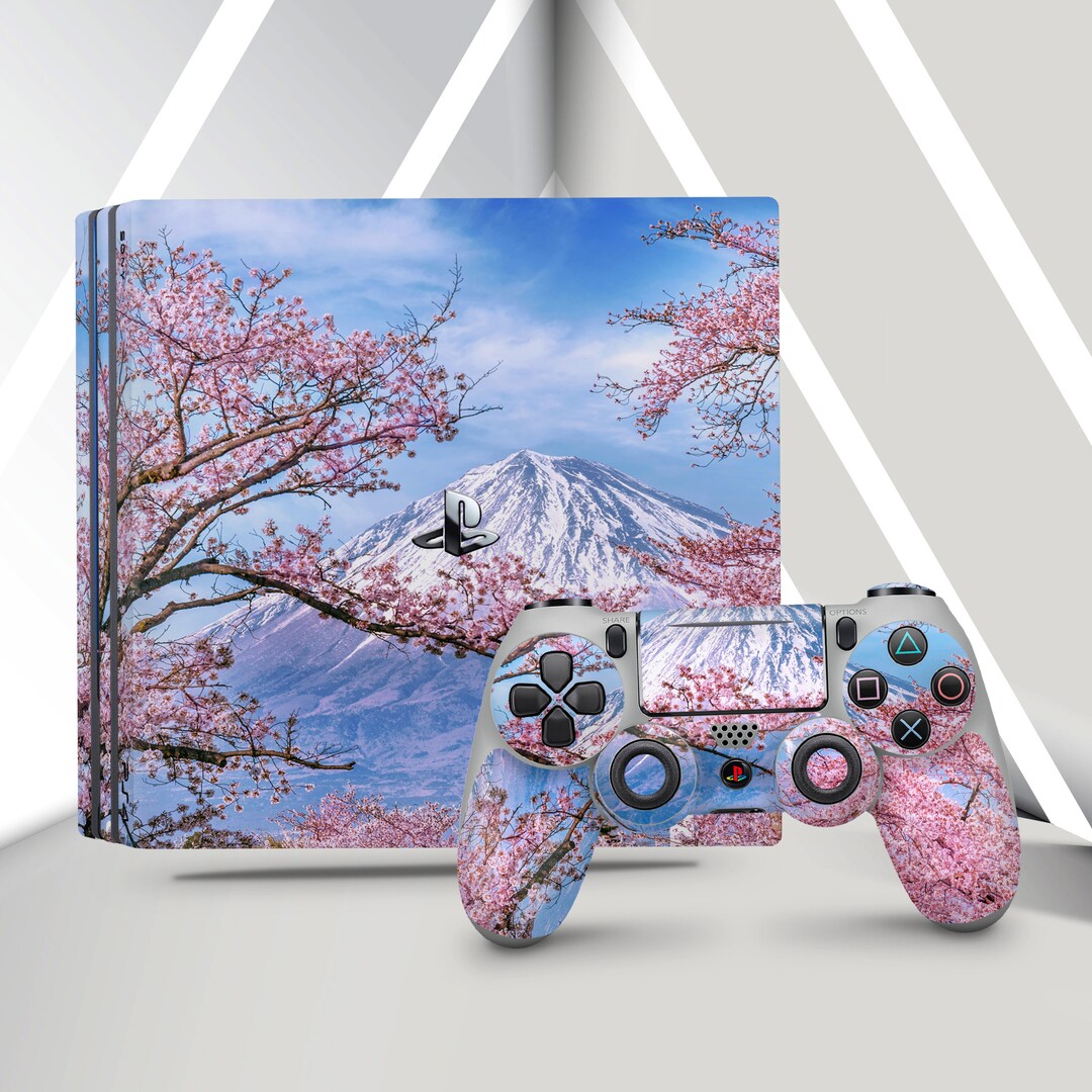 Sakura PS4 Japan Pattern PS5 Watercolor Skin PS4 Slim Skin PS5 Skin ...