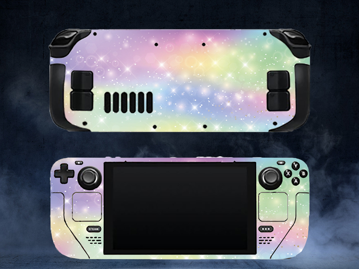 Stars Steam Deck Valve Skins Vinyl Sticker Pink Design Premium Skin ...