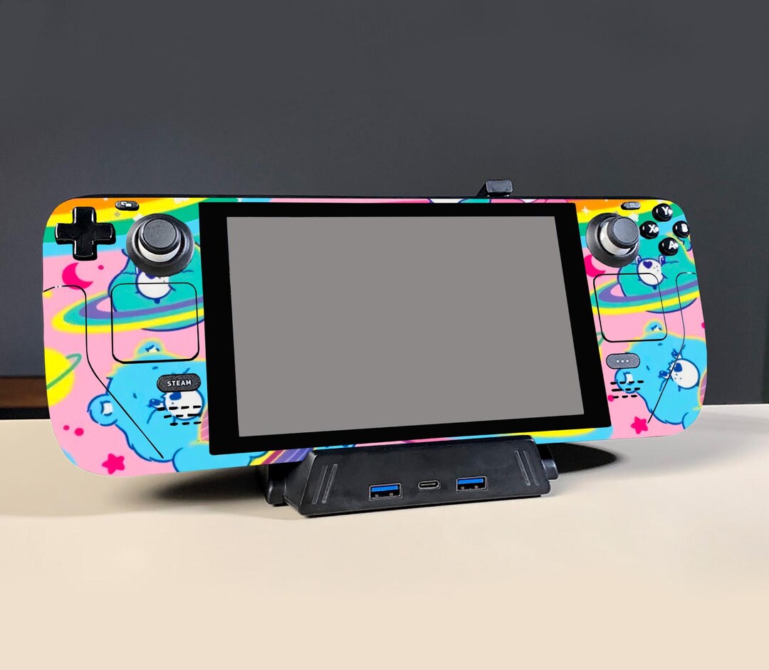 Cartoon Design Steam Deck Skin, Bears Steam Deck Console Decal Wrap ...